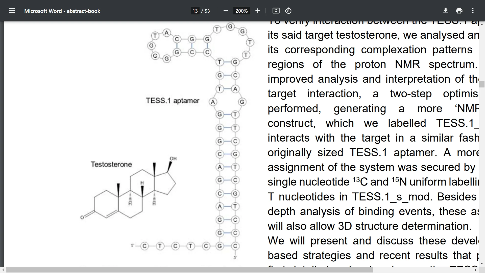 Unlocking the Secrets of Aptamer-Small Molecule Complexes through NMR ...