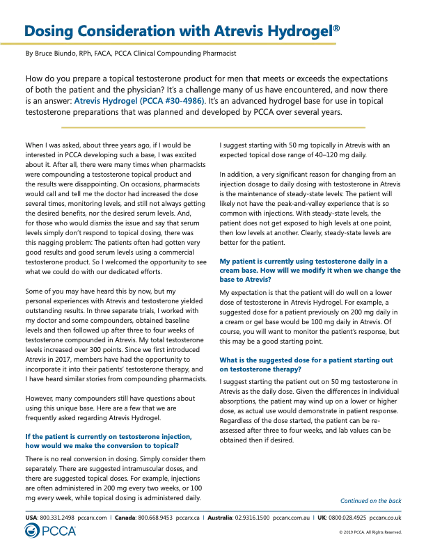 New Atrevis Hydrogel Based Testosterone Cream from Empower: Surprising ...
