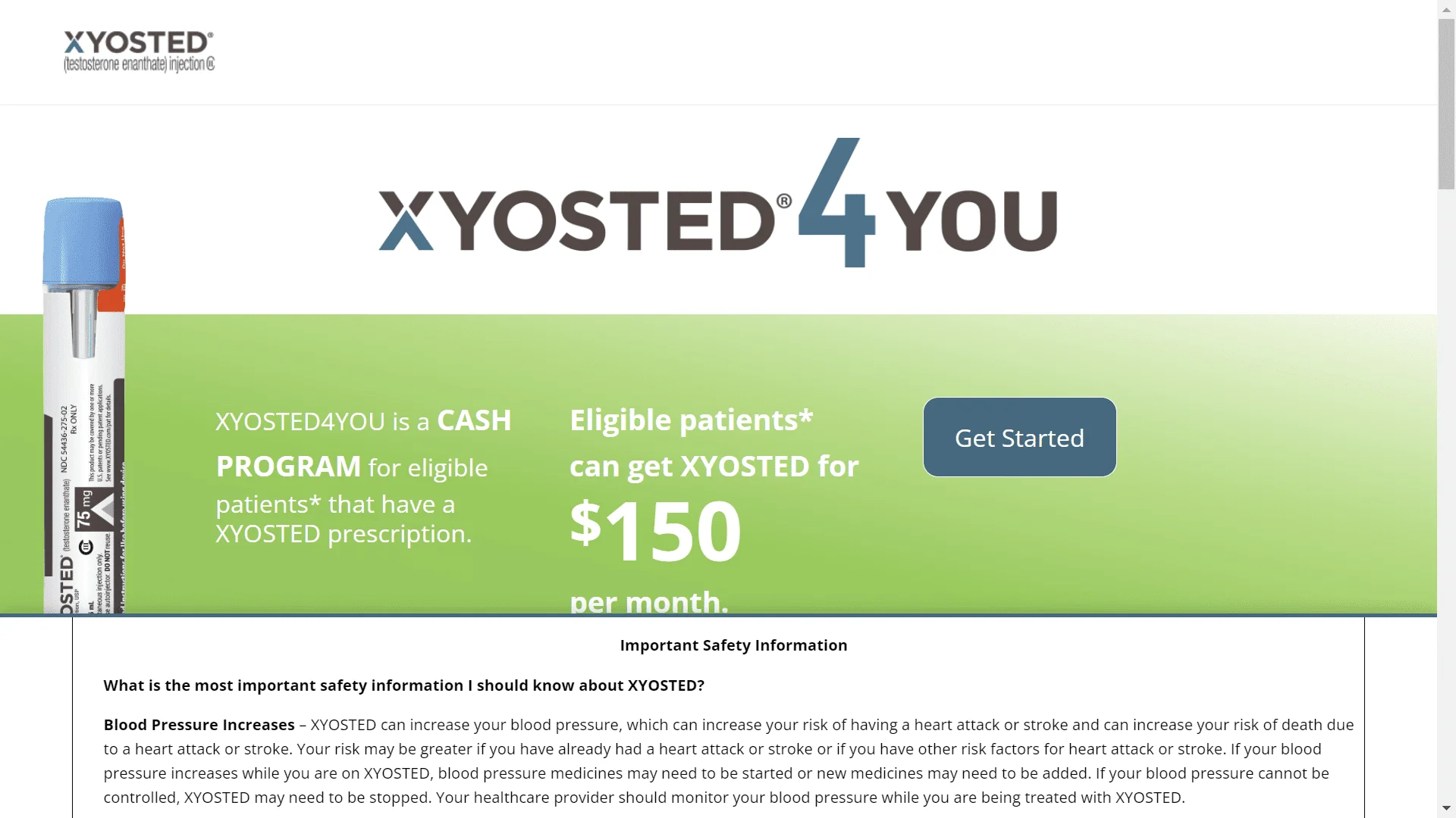 XYOSTED® 4 YOU Cash Program | Excel Male TRT Forum