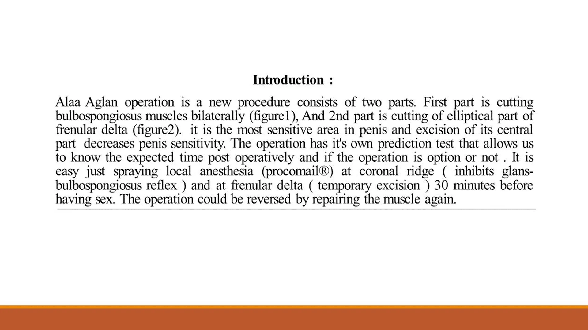 Effect of Bulbospongiosus Muscles Cutting with Frenular Delta Excision ...