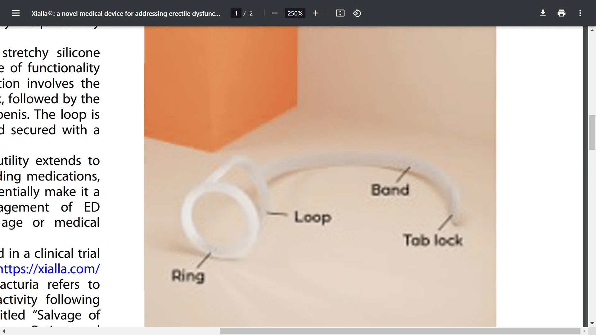 Xialla®: a novel medical device for addressing ED associated with VOD ...