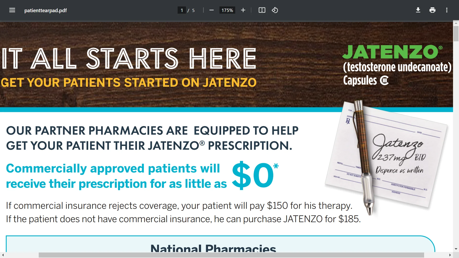 Oral TU- IT’S GO TIME - HELPING YOU GET STARTED ON JATENZO® | Excel ...