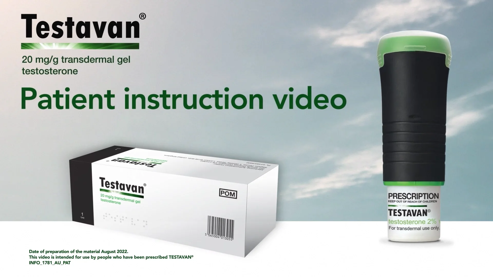 Testavan - Patient instruction video | Excel Male TRT Forum