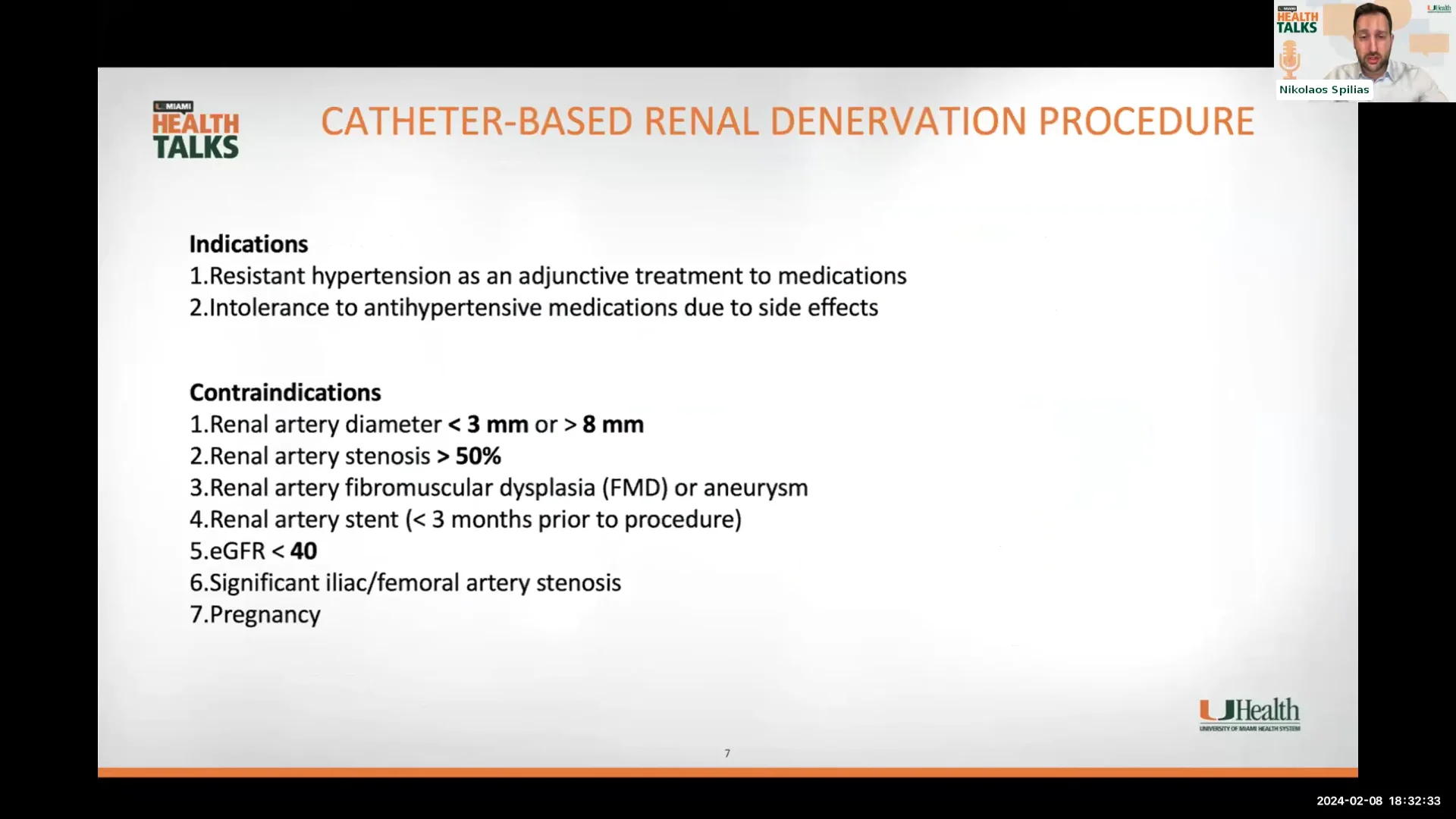 CATHETER-BASED RENAL DENERVATION PROCEDURE FOR THE TREATMENT OF ...