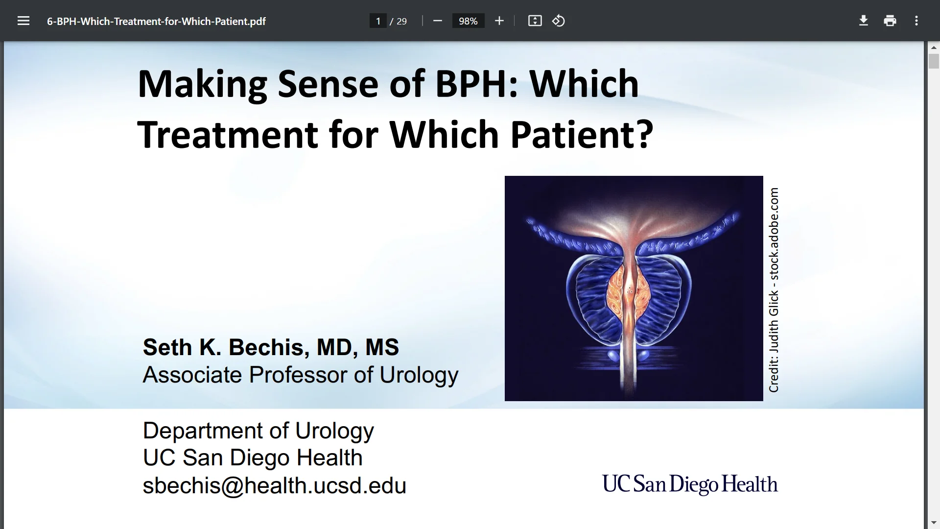 Making Sense of BPH: Which Treatment for Which Patient? - Excel Male ...
