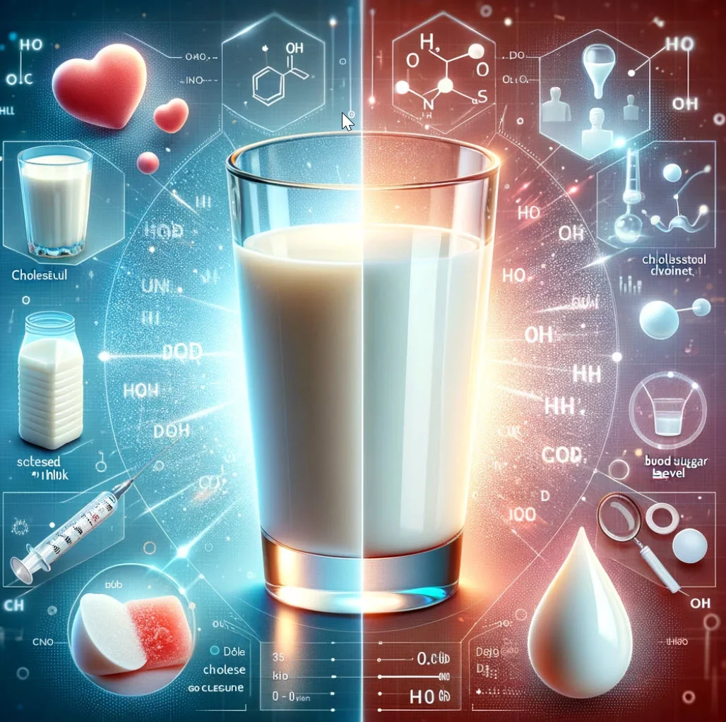 Whole Milk vs Skimmed Milk: Effect on Cholesterol and Blood Sugar Level ...